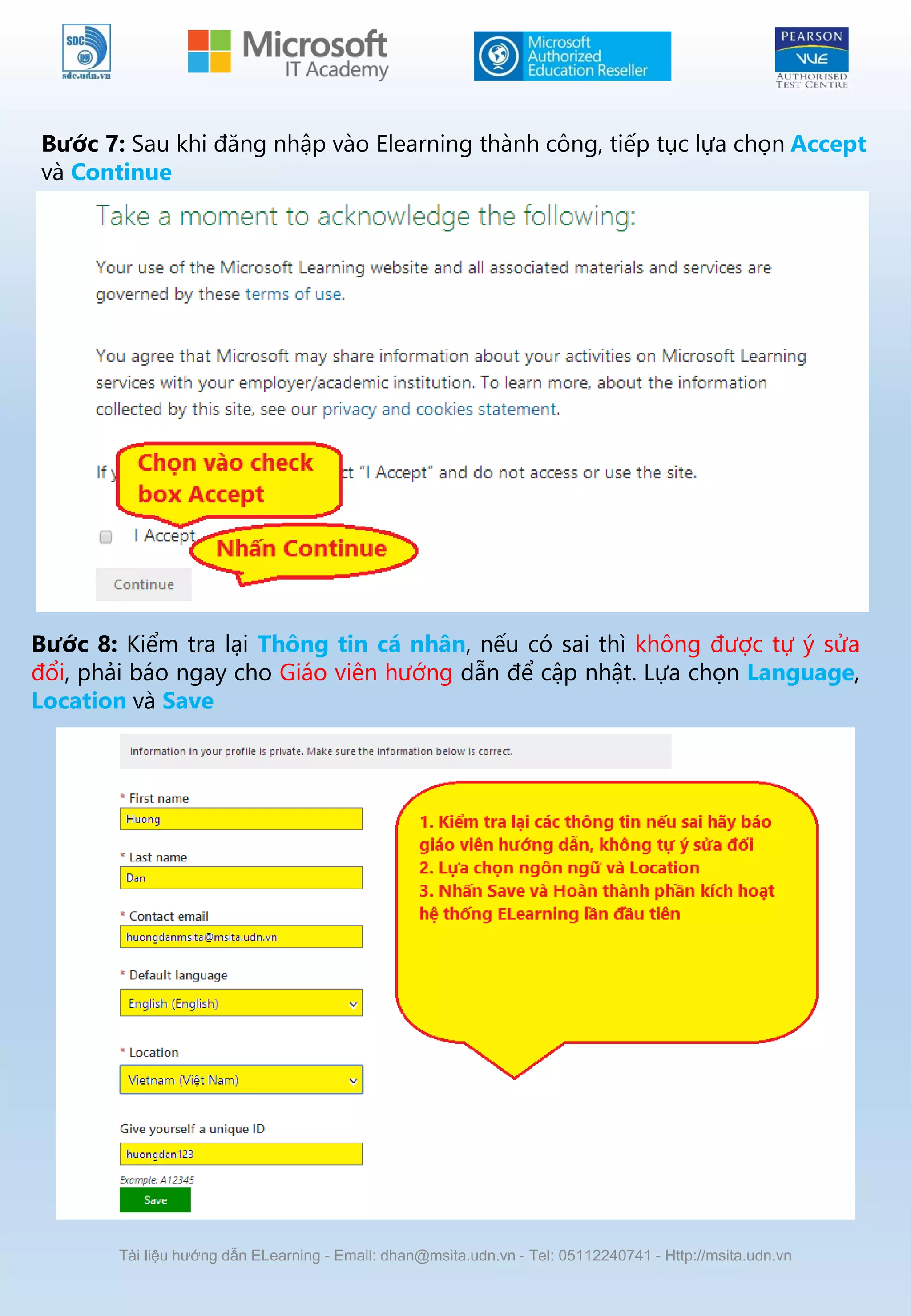 Huong dan hoc elearning | PDF