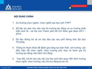 Hướng nghiệp 2011-2012_Đại học Hoa Sen | PDF