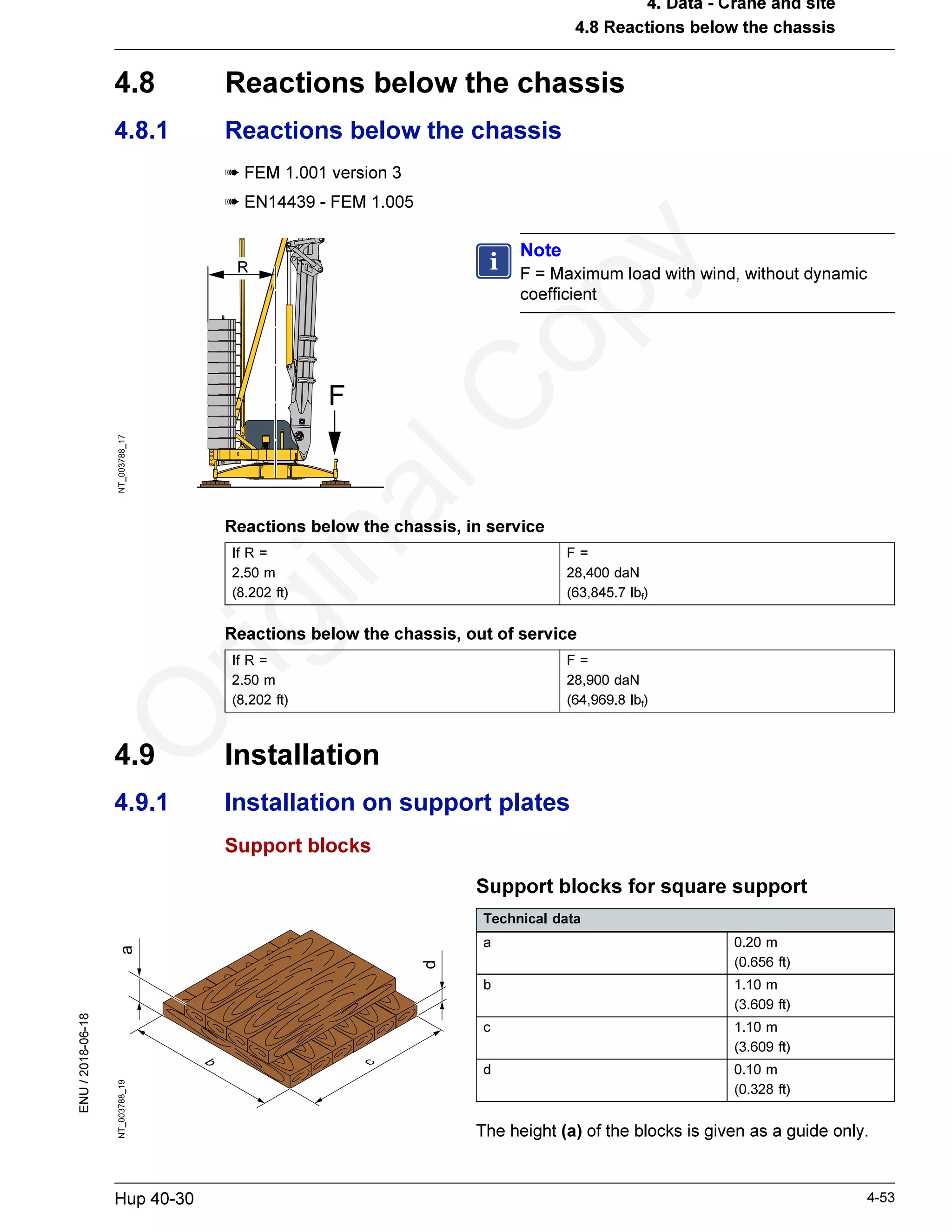Potain Self Erecting Tower Crane HUP-40-30-Site preparation. | PDF