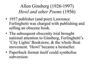 Beat poetry & Howl | PPTX