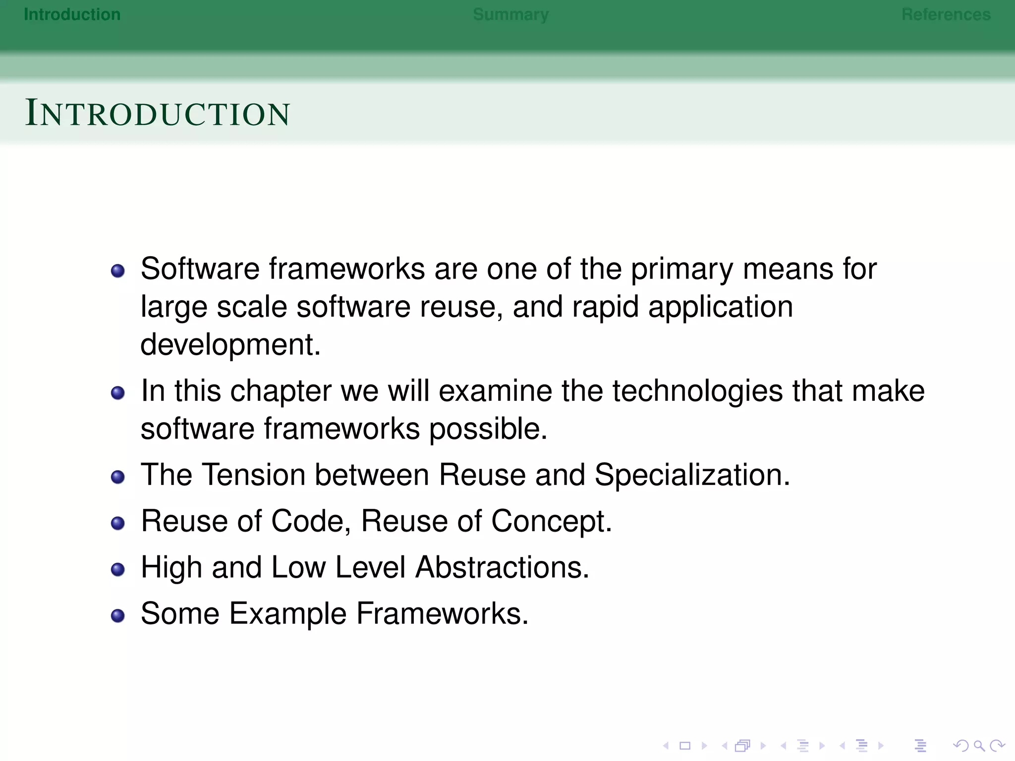 Software Frameworks | PPT