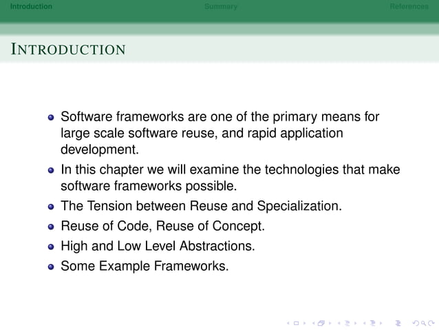 Software Frameworks | PPT