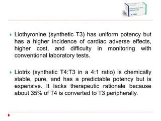 Hypothyroidism Diagnosis, Etiopathogenesis and Treatment | PPTX