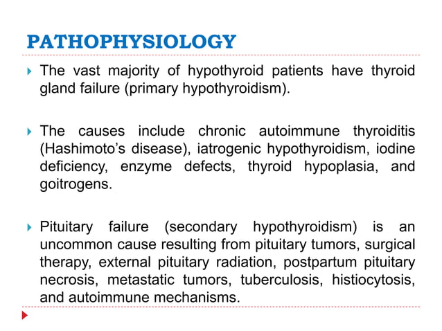 Hypothyroidism Diagnosis, Etiopathogenesis and Treatment | PPTX