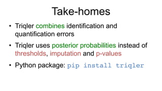 Triqler presentation HuPO 2018, Orlando | PDF