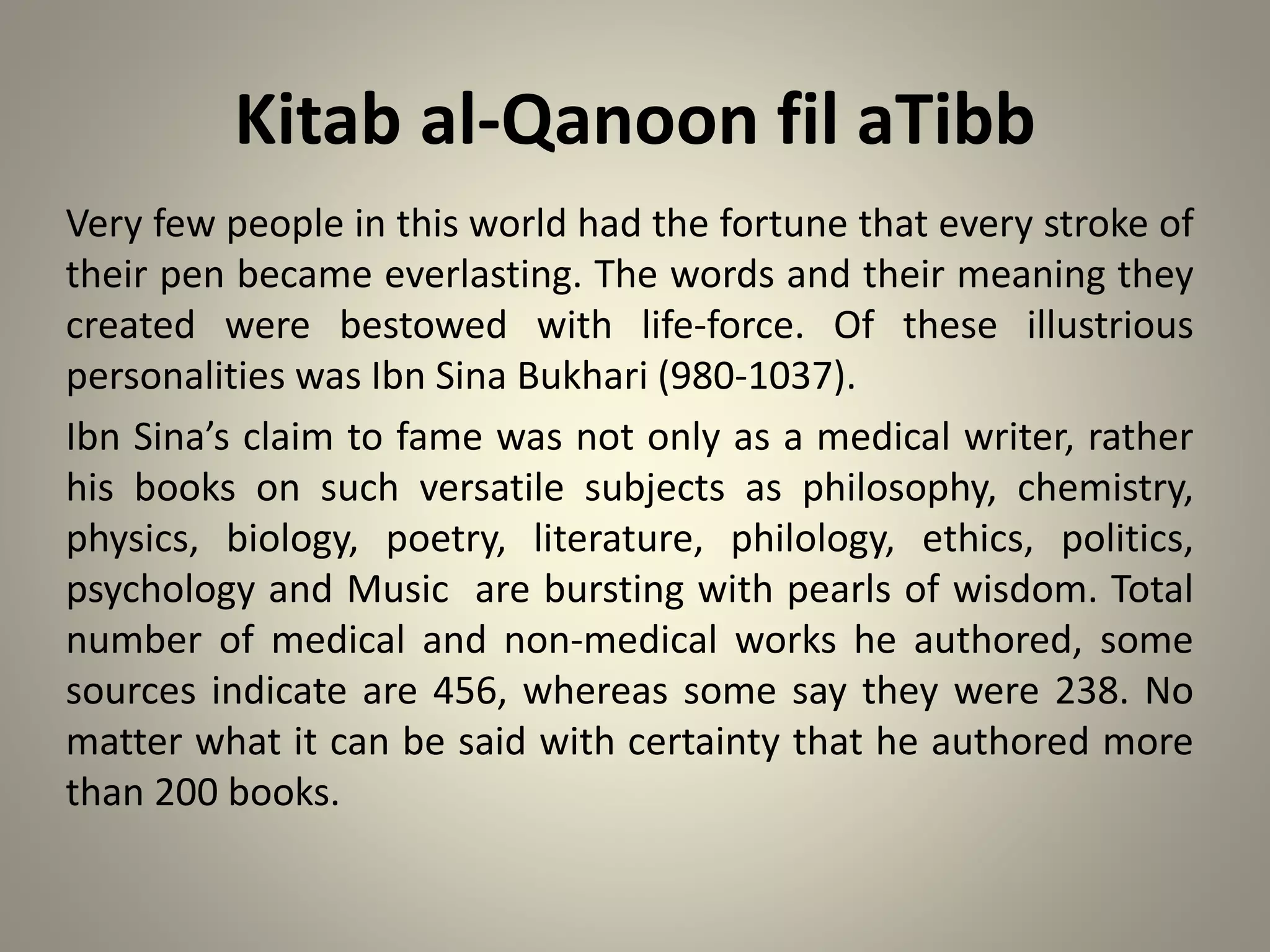 Huqna or enema therapy according to ibn sina | PPTX | Islam | Religion ...