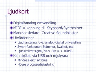 Hur Fungerar En Dator | PPT