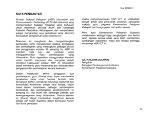 Huraian Sukatan ICT Bahasa Malaysia | PPT