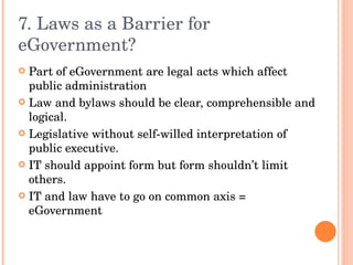 Huran Robert presentation of legal map as basis of eGovernment | PPT