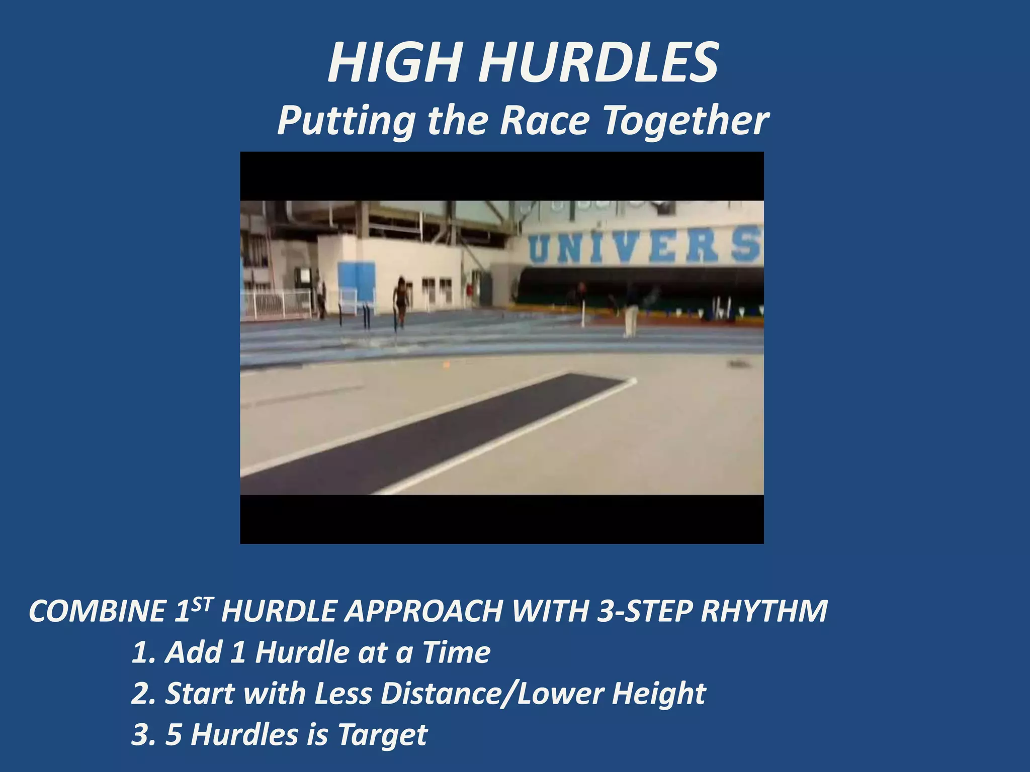 Hurdle technique and training NCCA Clinic 14 | PPTX