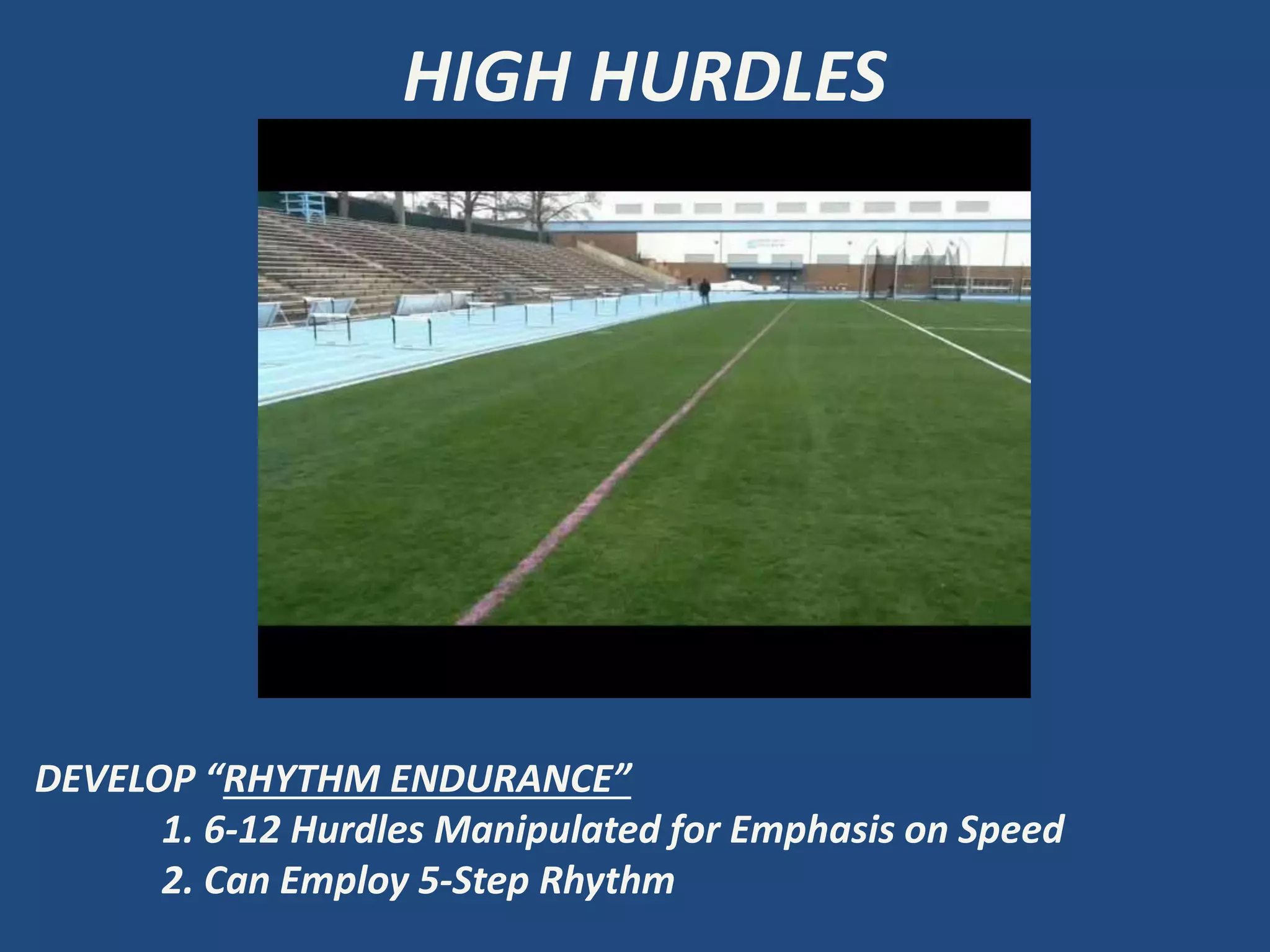 Hurdle technique and training NCCA Clinic 14 | PPTX