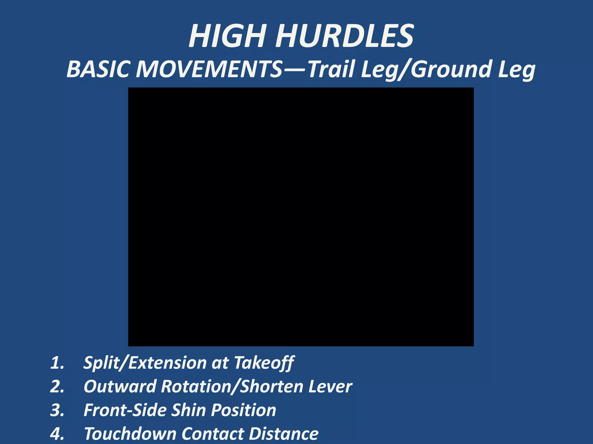 Hurdle technique and training NCCA Clinic 14 | PPTX