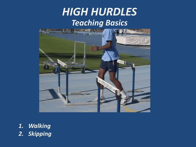 Hurdle technique and training NCCA Clinic 14 | PPT