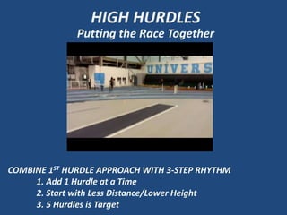 Hurdle technique and training NCCA Clinic 14 | PPTX | Track and Field ...