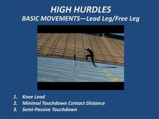 Hurdle technique and training NCCA Clinic 14 | PPTX | Track and Field ...