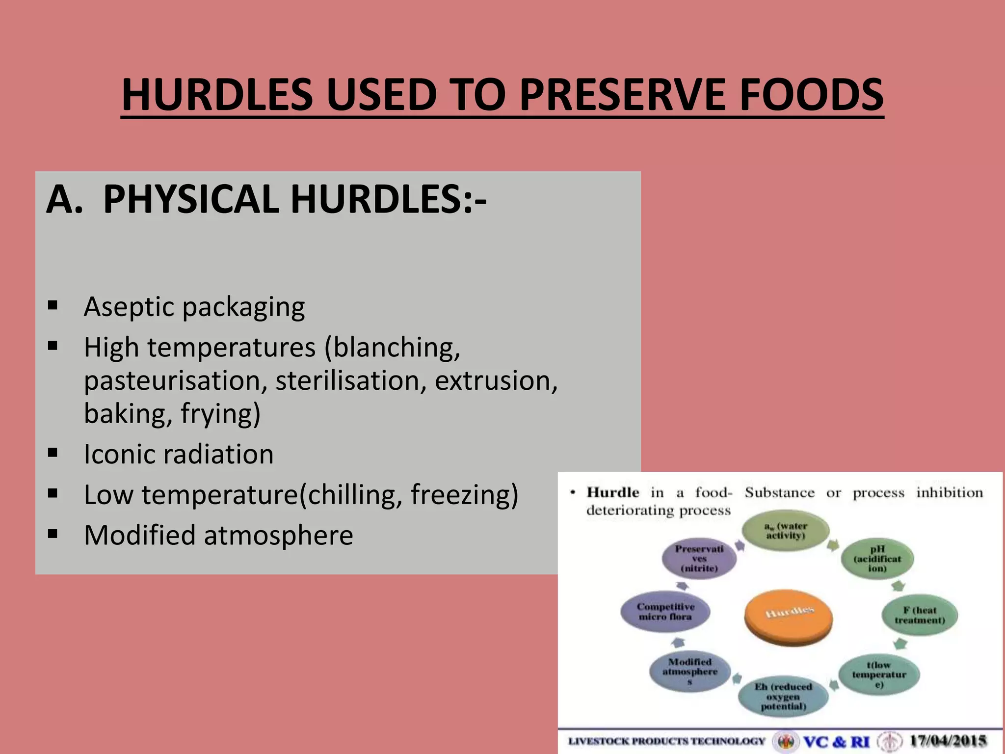 Hurdle technology for food preservation | PPTX