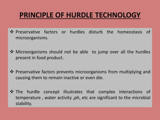 Hurdle technology for food preservation | PPTX