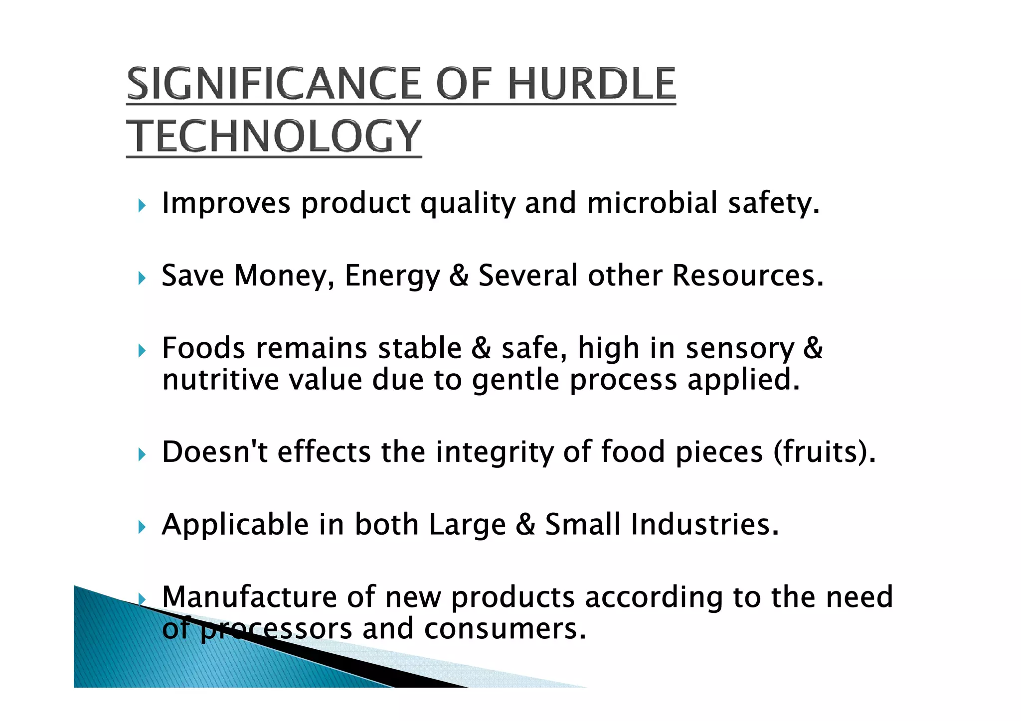 Hurdle technology | PDF