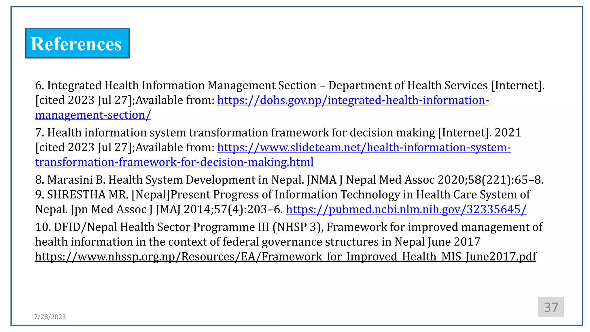 HuRIS and HMIS in Nepal.pptx | Operating Systems | Computer Software and Applications