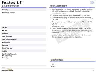 Hurix Systems Pvt. Ltd. - Company Porfile | PDF