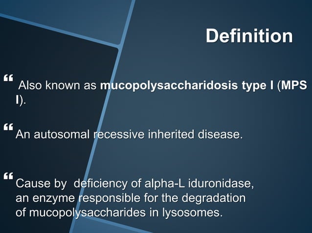 Hurler syndrome | PPTX