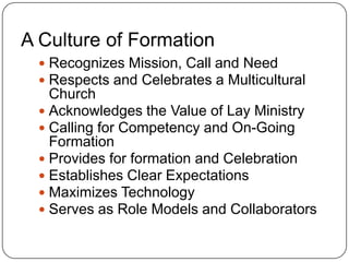 Creating a Culture of Formation | PPTX
