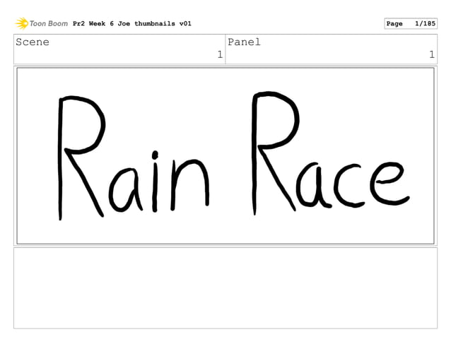 Rain Race - Storyboards | PPT