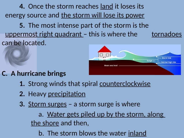 Hurricane-Notes-Powerpoint - for learning about hurricanes | PPT