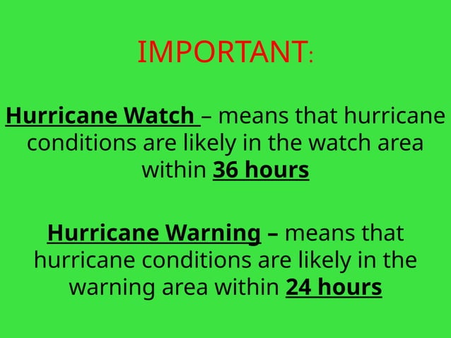 Hurricane-Notes-Powerpoint - for learning about hurricanes | PPT