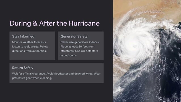 Hurricane (Tropical Cyclones) Readiness - How to Be Safe | PPT