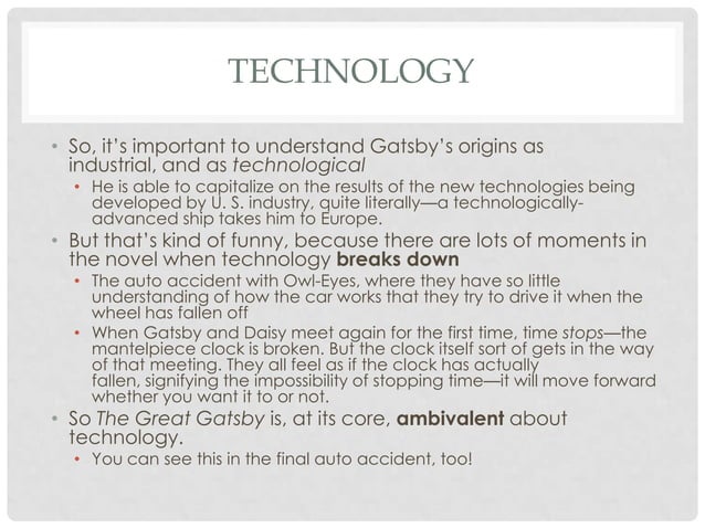 The Great Gatsby Make Up Assignment (Fall 2012) | PPT