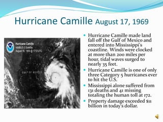 Hurricane camille powerpoint | PPTX
