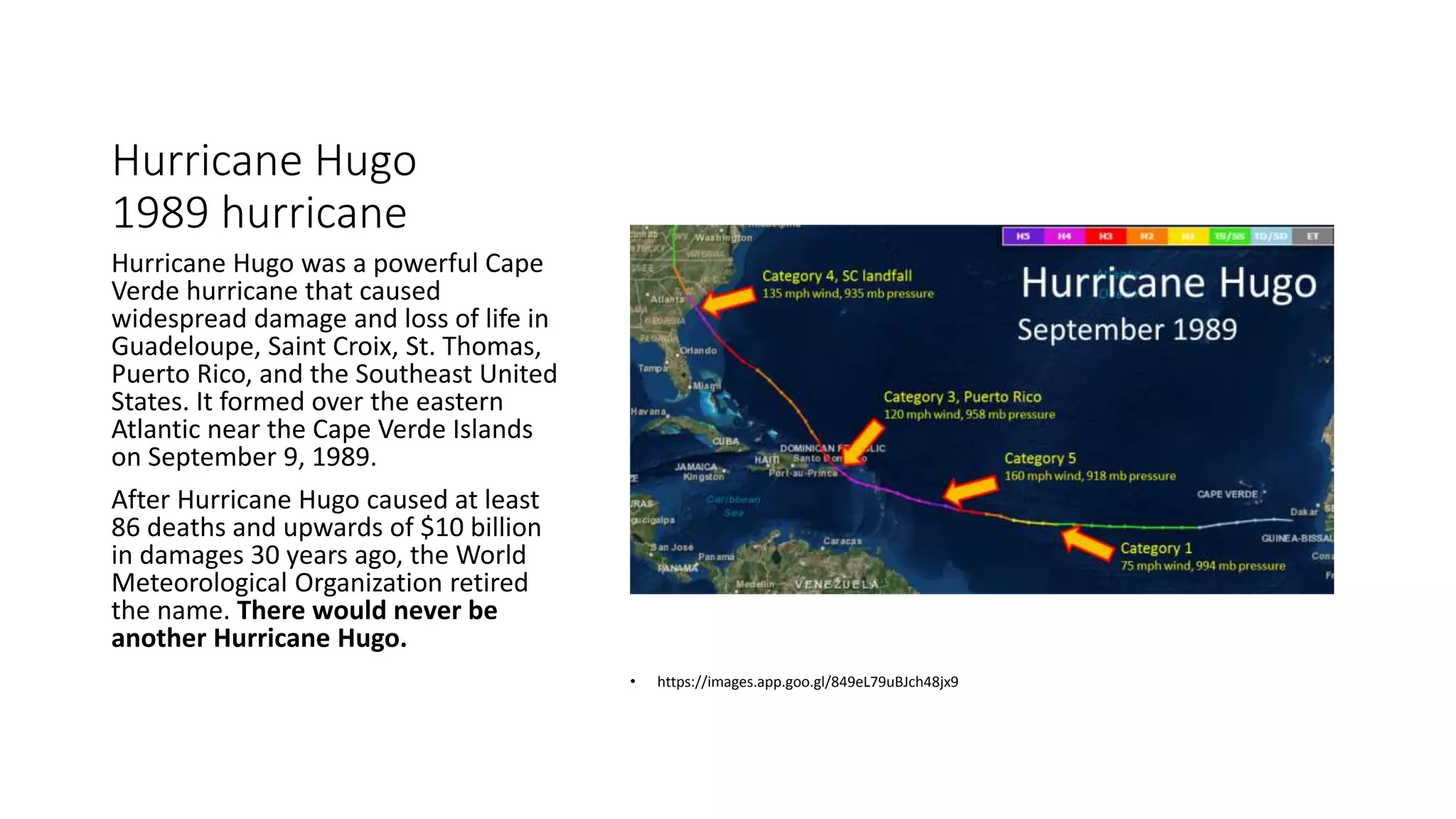 Hurricane Hugo 1989 | PPTX