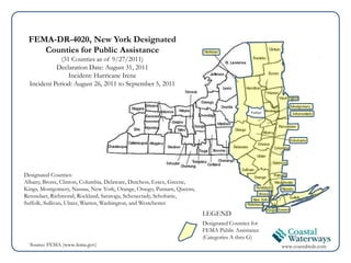 State Maps of Federally Declared Disaster showing FEMA Designated ...