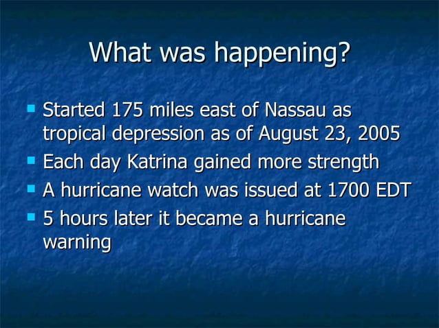 Hurricane Katrina | PPT