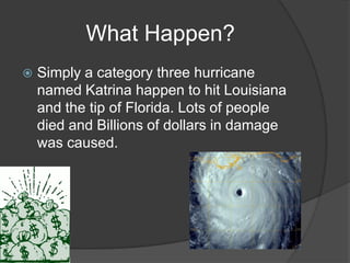 Hurricane katrina | PPTX