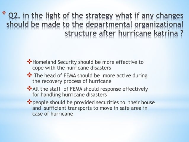 Case Study of Hurricane katrina | PPTX | Disasters