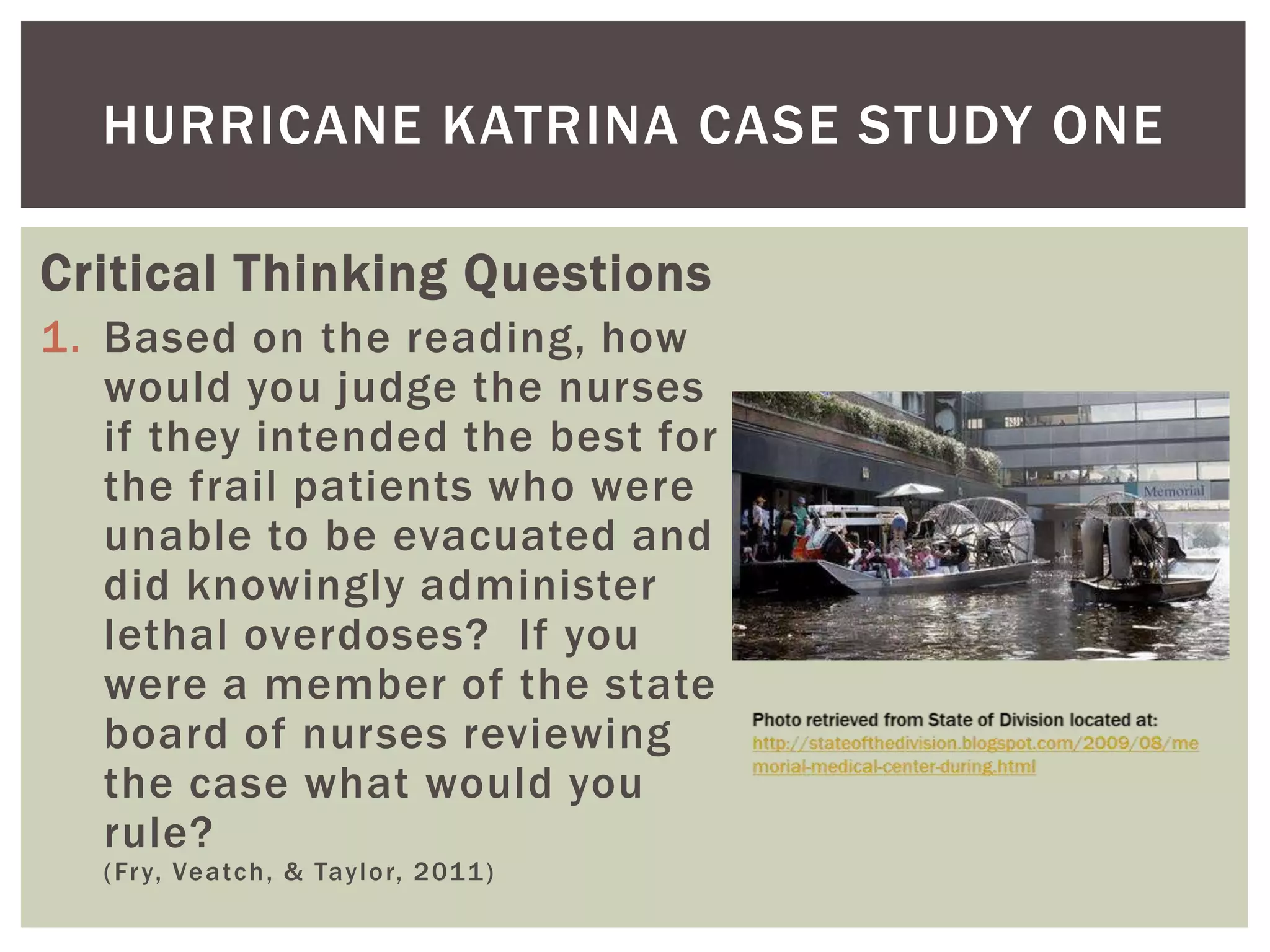 Hurricane katrinacasestudyone | PPT