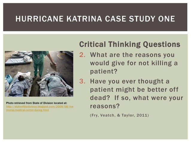 Hurricane katrinacasestudyone | PPTX