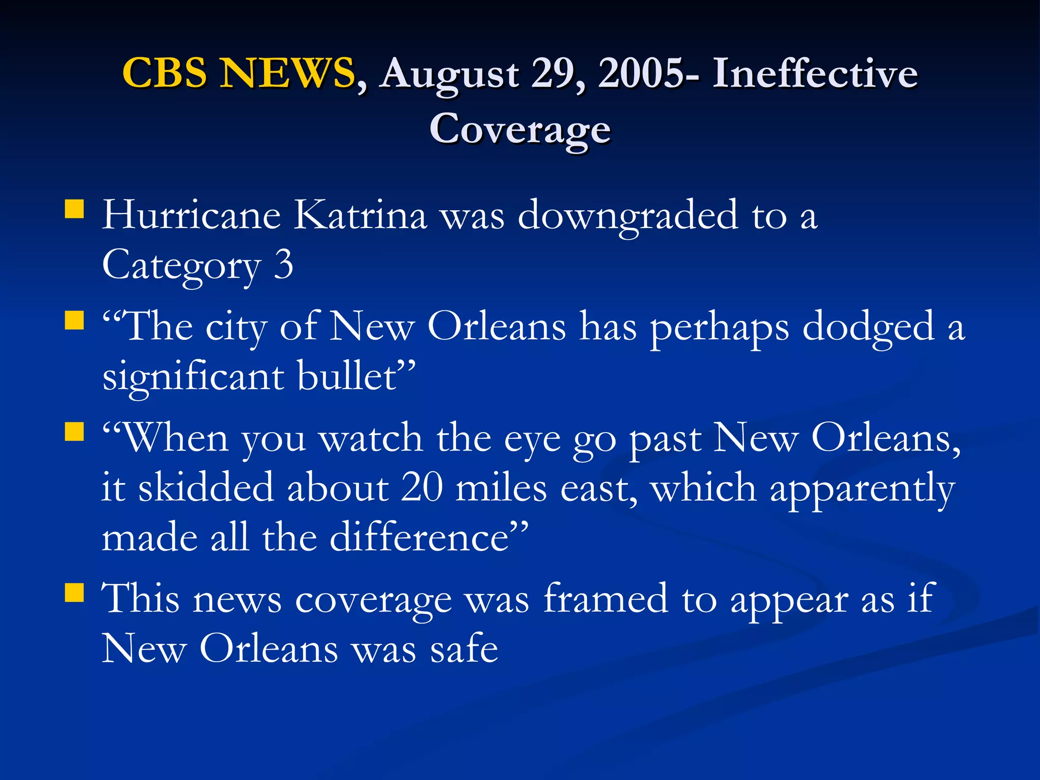 Hurricane Katrina Coverage Updated | PPT