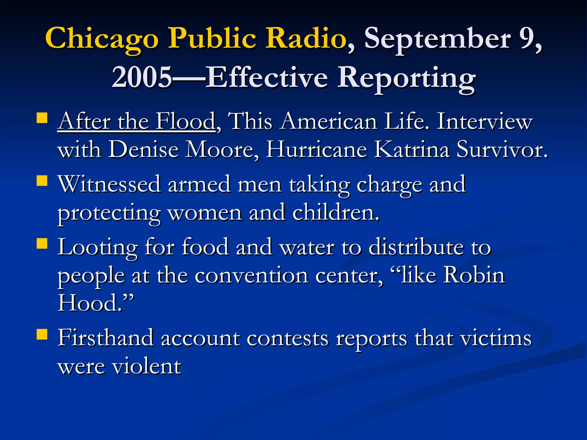 Hurricane Katrina Coverage Updated | PPT