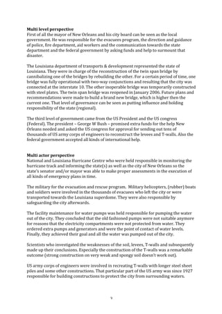 Hurricane katrina seen in a multi level and multi actor perspective | PDF