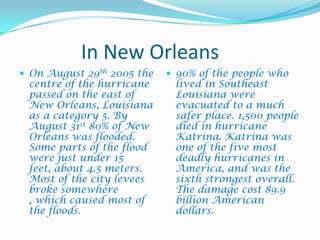 Hurricane Katrina Short Powerpoint | PPTX