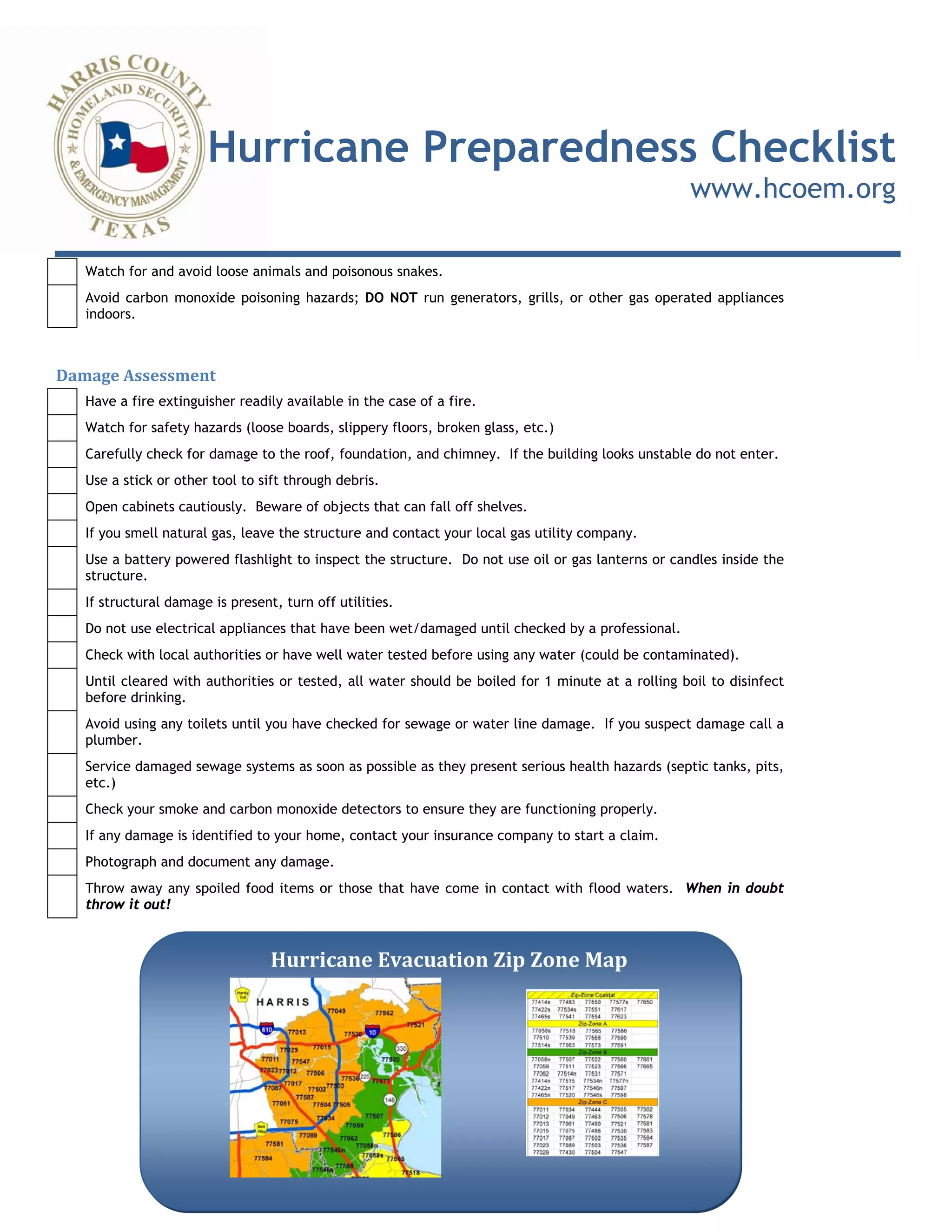 Hurricane preparednesschecklist | PDF