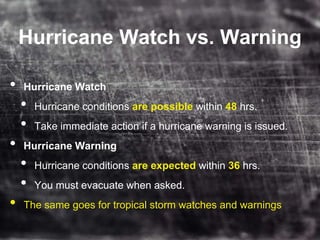 Hurricane Facts (Updated May 2011) | PPTX
