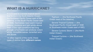 Hurricanes, Cyclones, and Typhoons 6.3 | PPTX