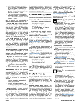 Hurricane sandy loss deduction worksheet - taxes | PDF