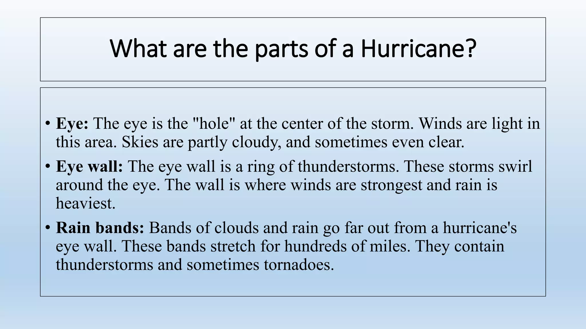 Hurricanes ppt | PPTX