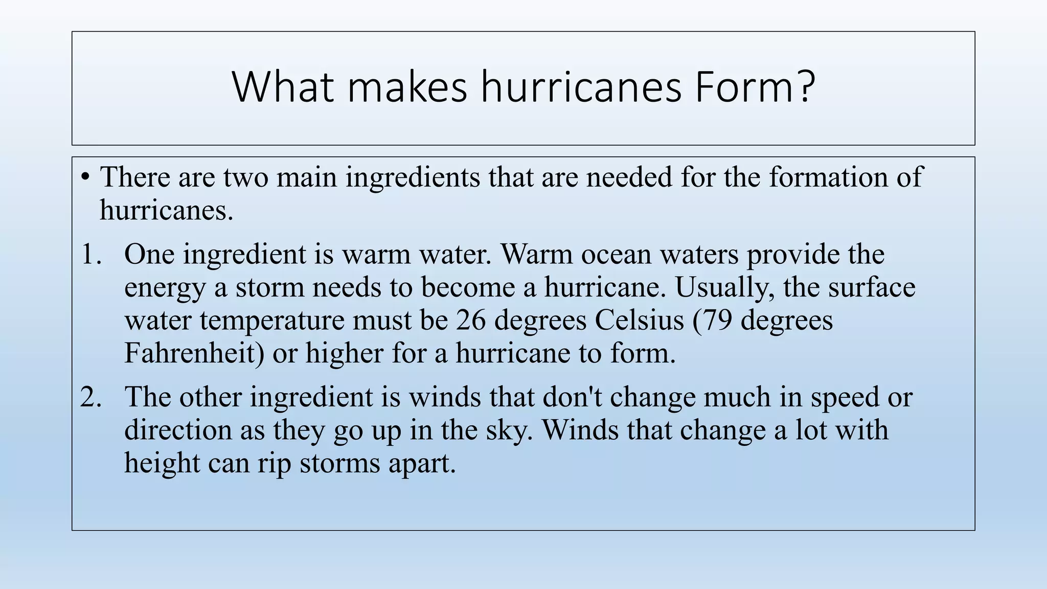 Hurricanes ppt | PPTX
