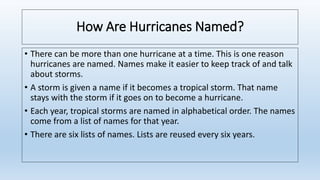 Hurricanes ppt | PPTX